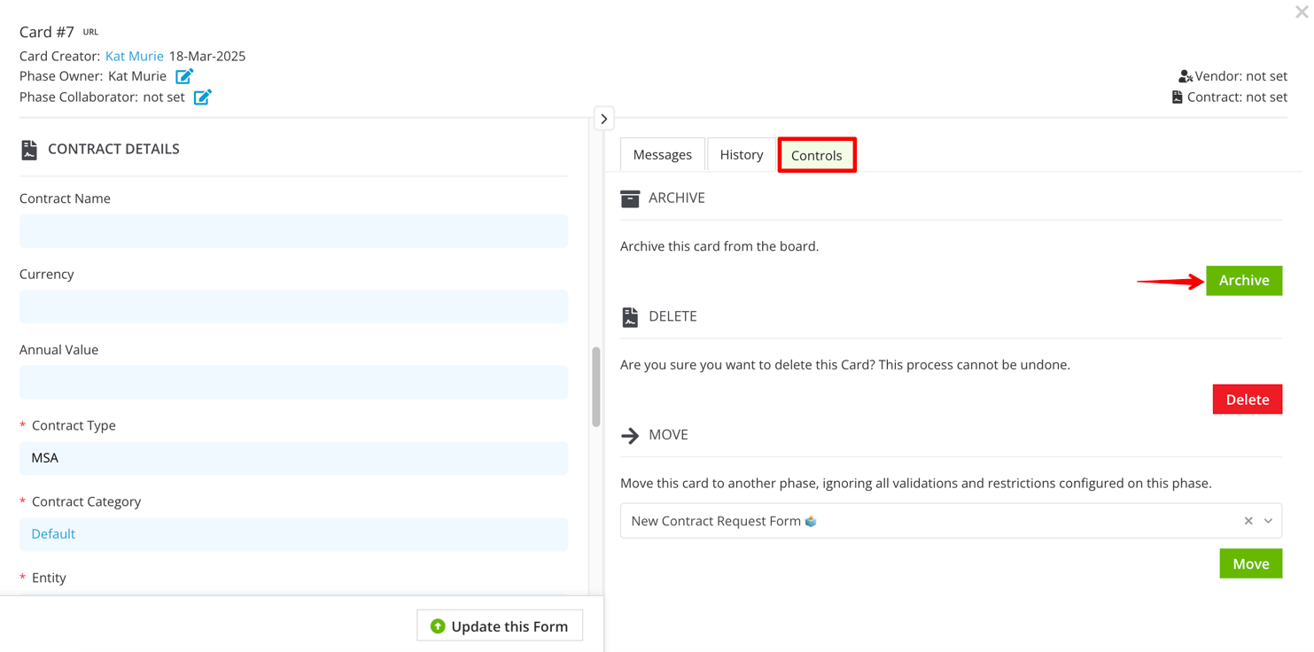 Archive and Delete Workflows